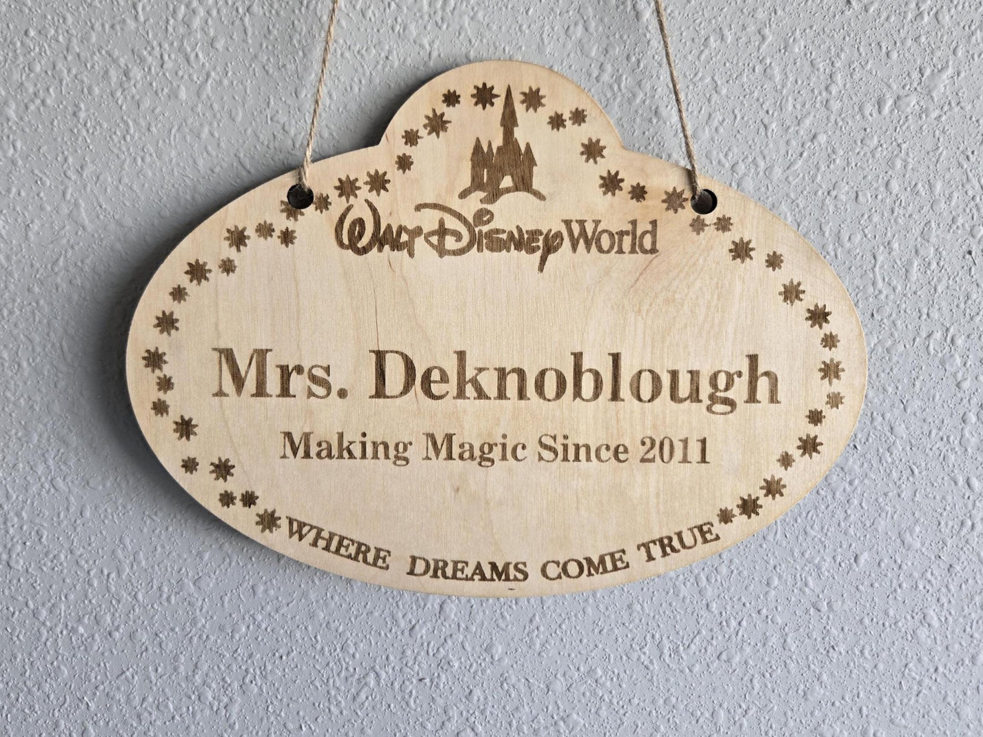 Teacher Classroom Sign Inspired by Disney Cast Member Badge – Wildwood ...