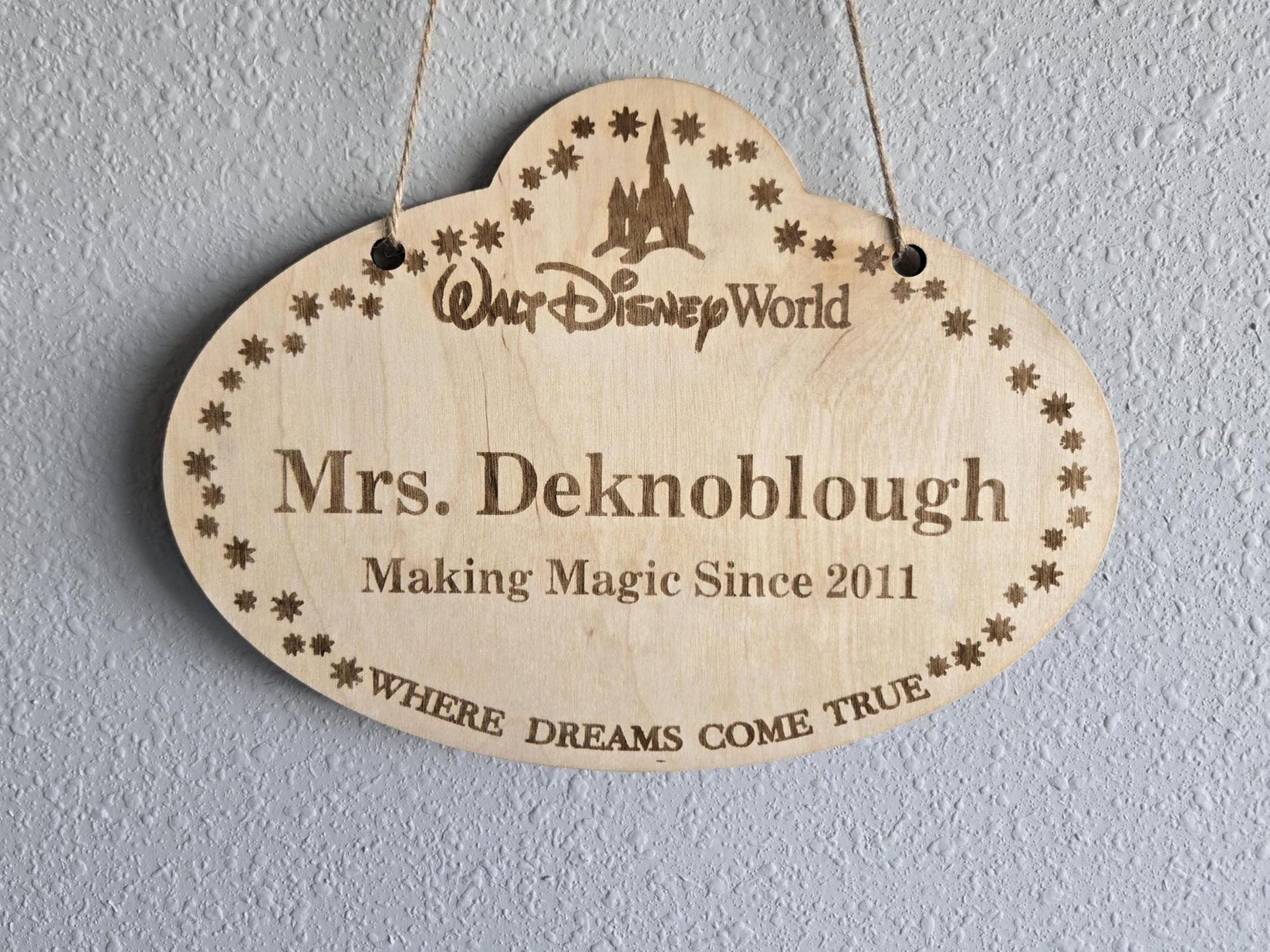 Teacher Classroom Sign Inspired by Disney Cast Member Badge – Wildwood ...